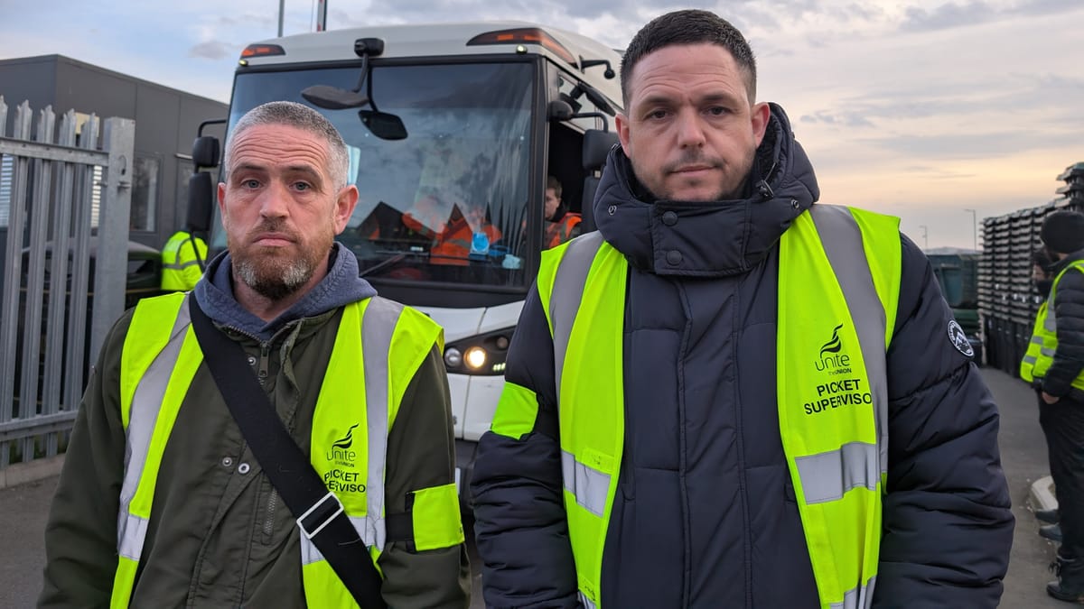 The council says striking bin workers are violent. The union says that's rubbish.
